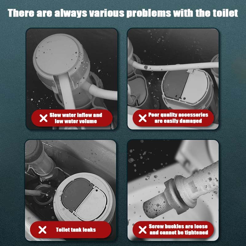 Flush Valve For Toilet Intake Valve Toilet Outlet Fill Valve Dual Flush ...