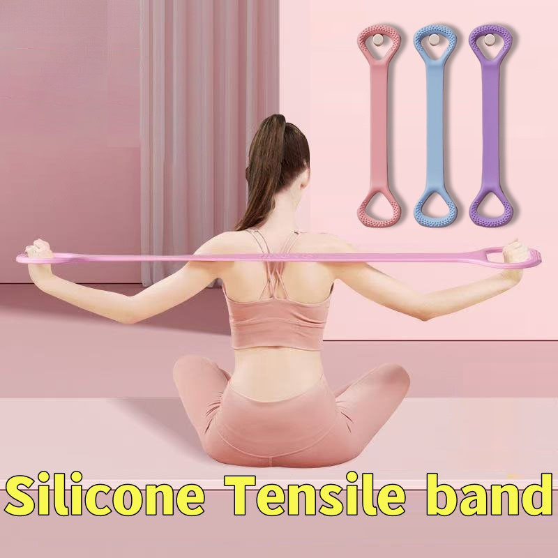 8-Line Pilates Puller Yoga Women's Open Back Training Shoulder Silicone ...