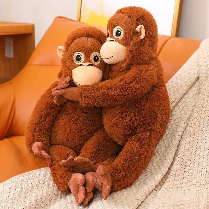 Simulation Monkey Orangutan 66cm Cartoon Gorilla Plush Toy Soft Stuffed ...