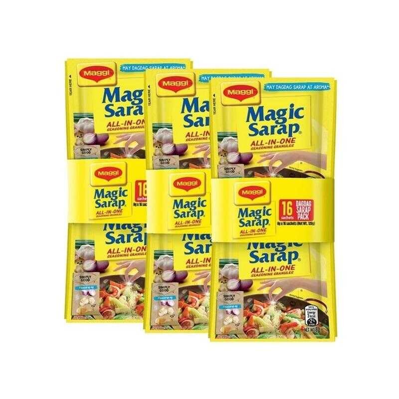 16Pcs All In One Maggi Magic Sarap All-Ln-One Seasoning Granules 8G X ...