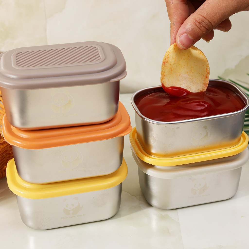 Cartoon Panda Sauce Cup - Dustproof Cover Panda Seasoning Preservation ...