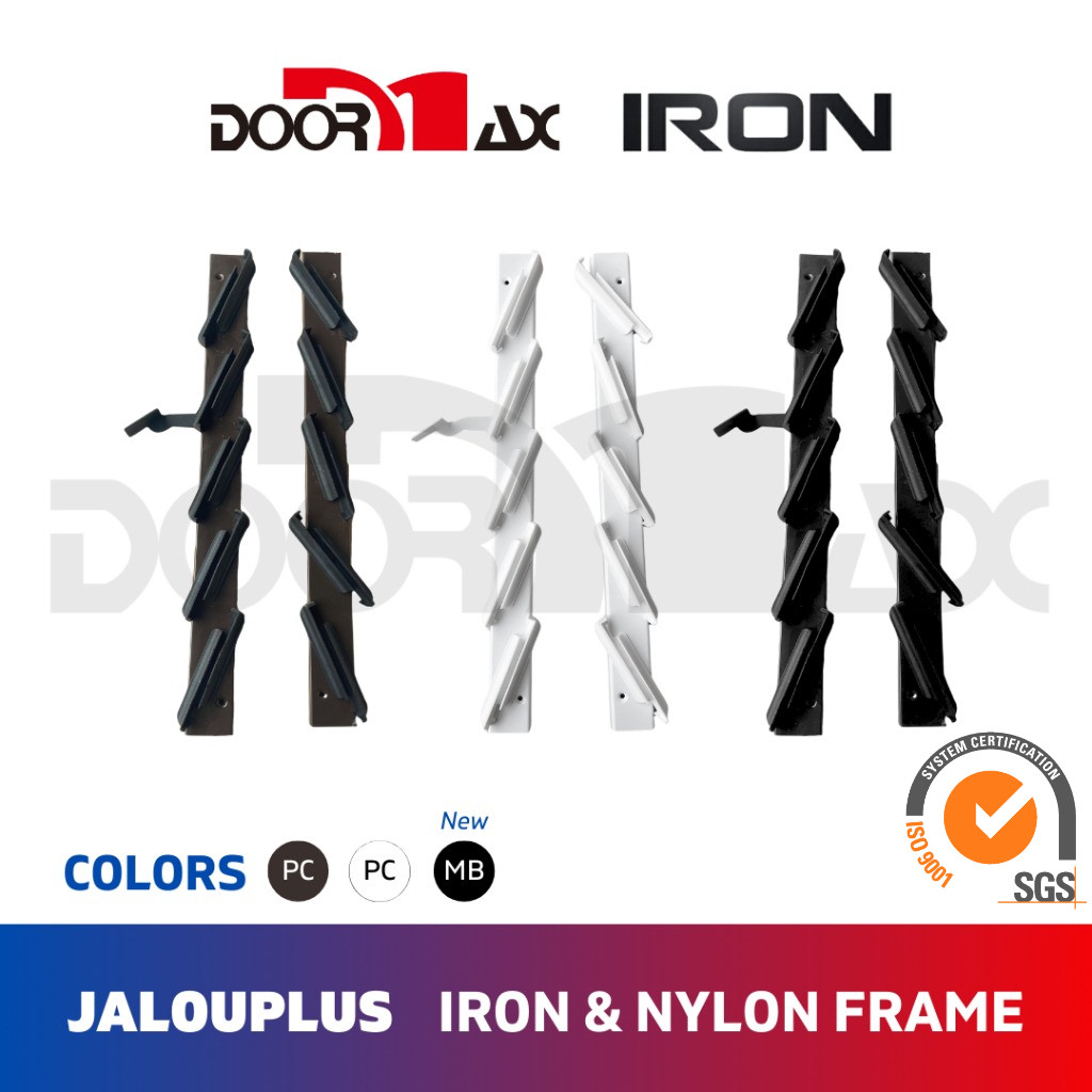 DOORMAX Jalouplus Iron Powder Coated Steel Nylon Jalousie Window Frame ...