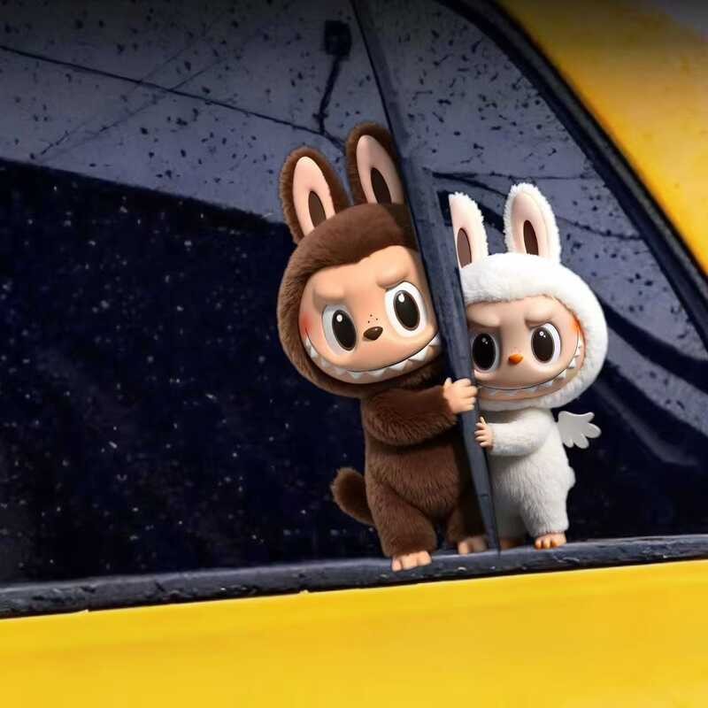 Labubu Probe Pop Mart Unique labubu Car Decoration Sticker Scratch ...
