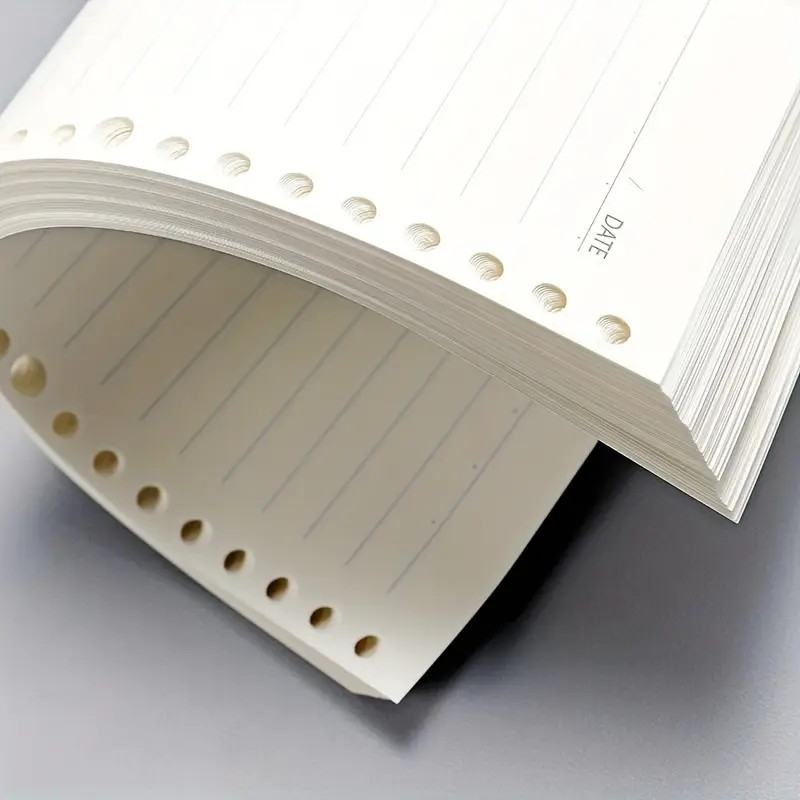 A5/B5 Binder Refill 60 Sheets Loose Leaf Notebook Paper 20/26 Holes Refill Pages Binder ...