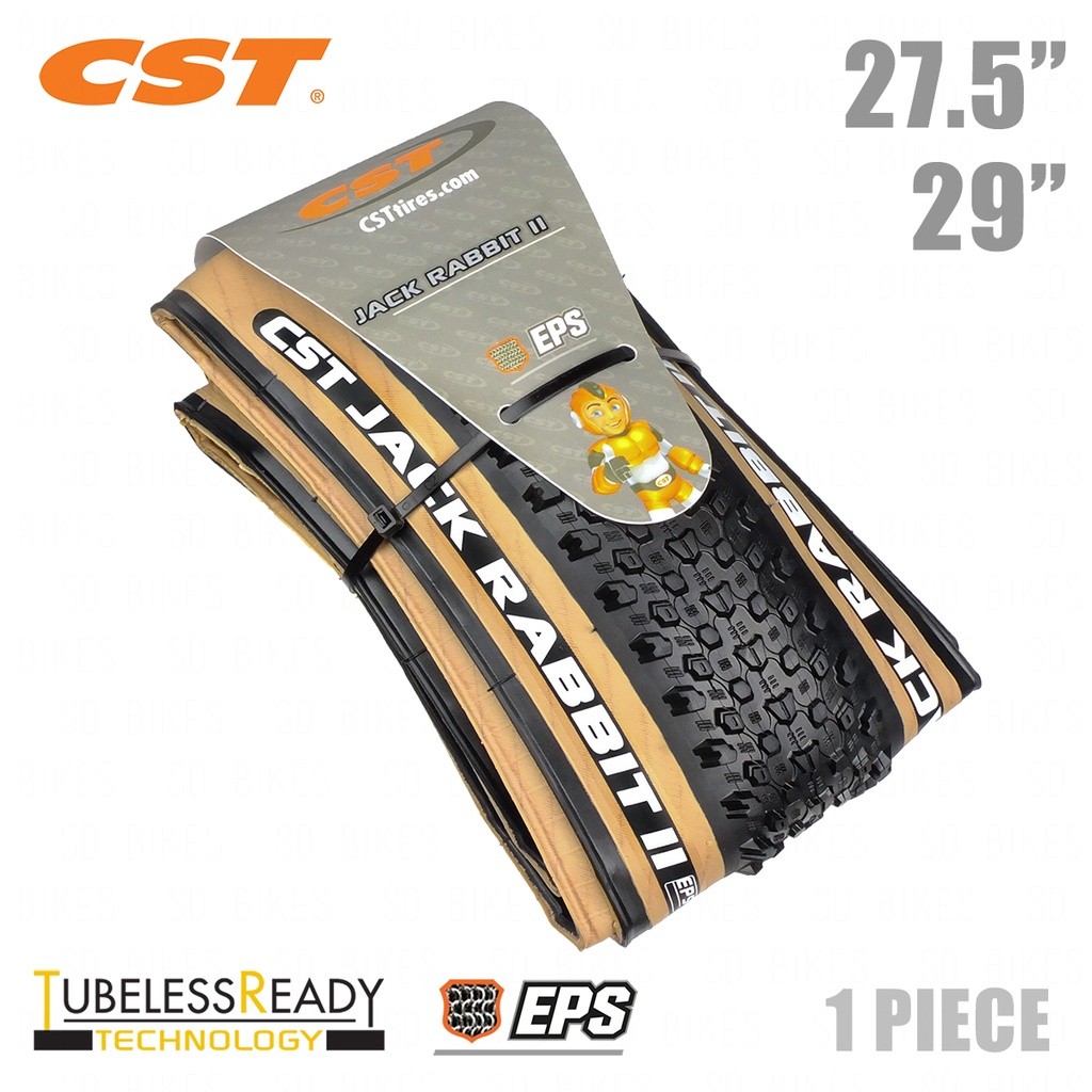♞CST Jack Rabbit Patrol Skin Wall Tubeless Ready Foldable Bicycle Tires ...