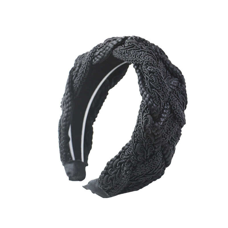 Versatile Wide Wind Edge Hair Hoop Hand Braided Braid Hair Clip 2022 ...
