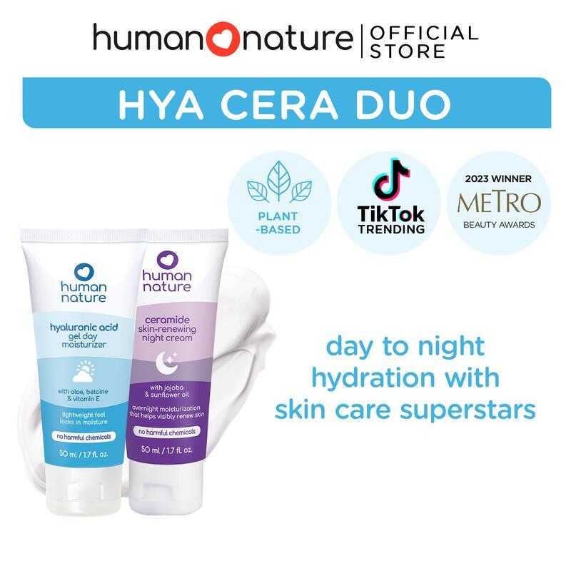 Human Nature Moisture Duo (Hyaluronic Acid Gel Day Moisturizer ...