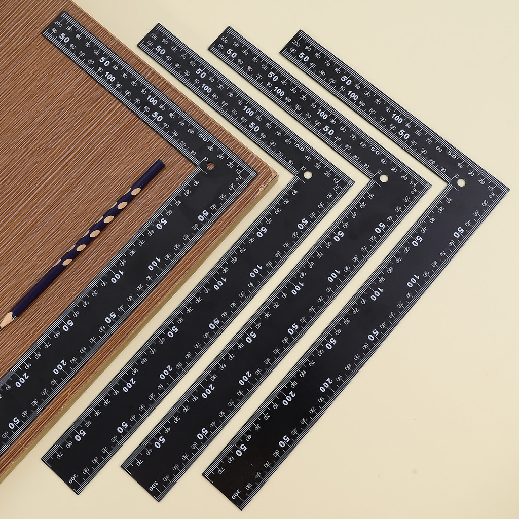 Multifunctional Metal Right-angle Measuring Ruler Anti-Rust Leather ...