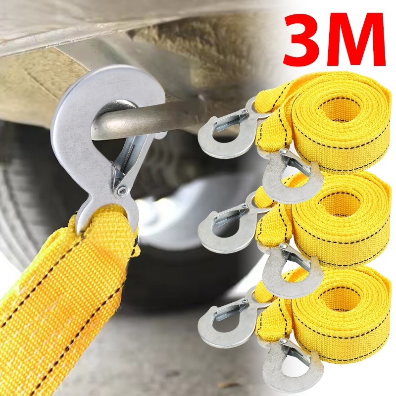 Emergency Towing Kit | 3Meter 6600LB Capacity Nylon Tow Rope, Heavy ...