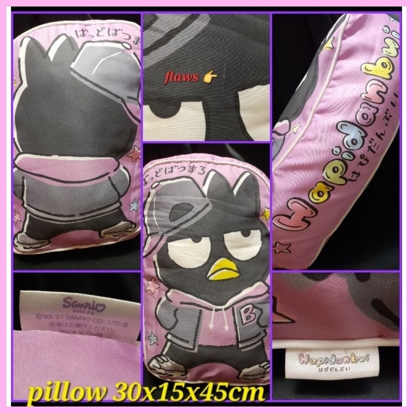 ♞sanrio badtz maru plush grey sanrio eikoh 1993,1997 22cm, furyu bad badtz maru sanrio stuffed ...