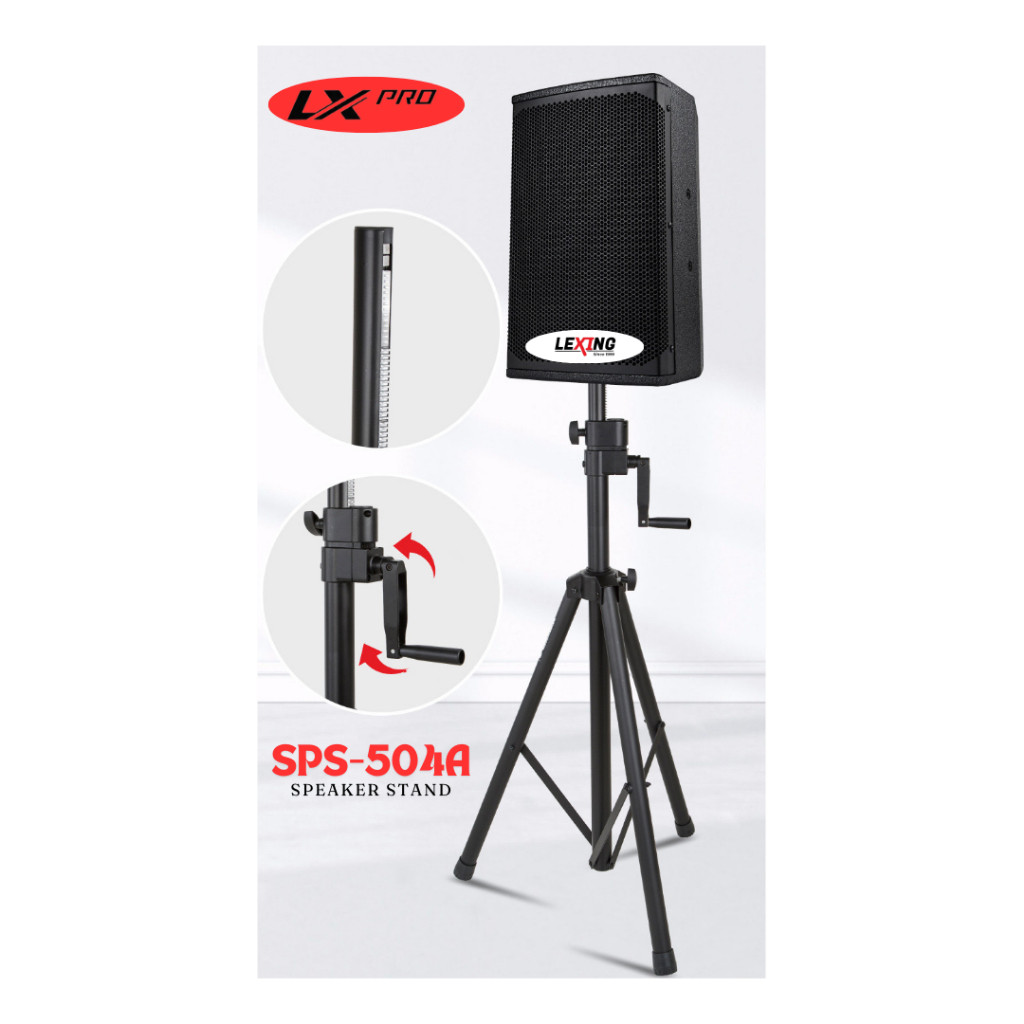 ♞Heavy duty hand-crancked tripod speaker stand SPS-504A(speaker not included) | Shopee Philippines