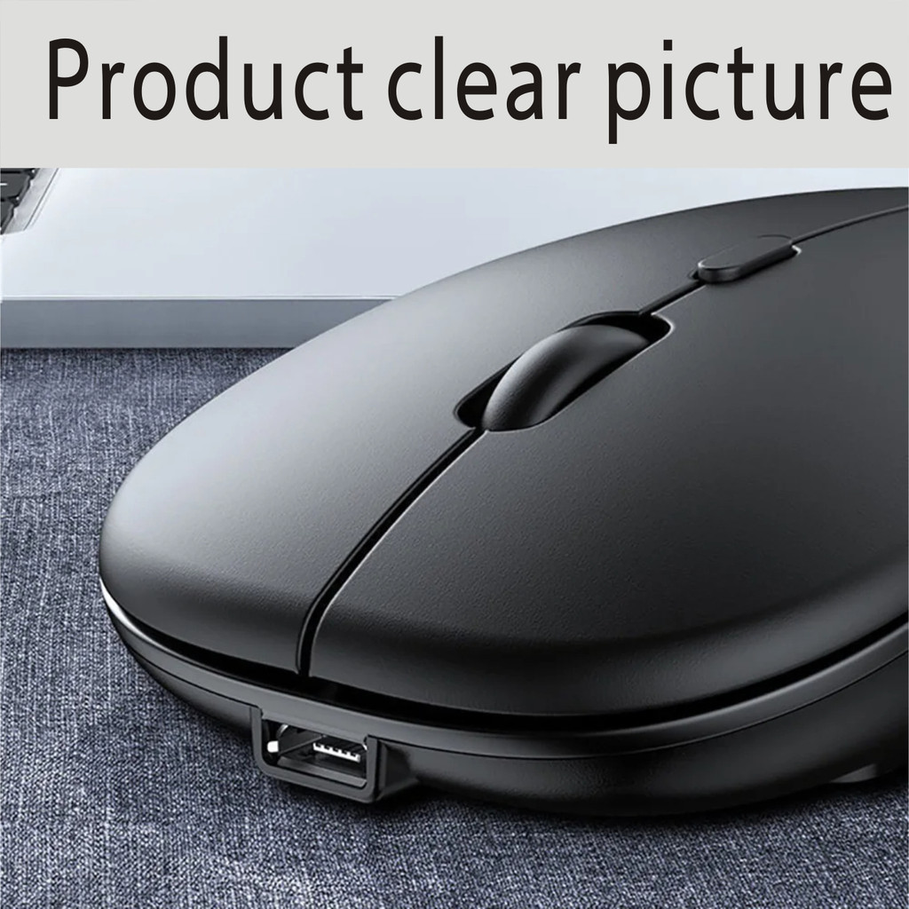 Rechargeable Wireless Mouse Bluetooth-compatible 2.4GHz Dual Modes ...