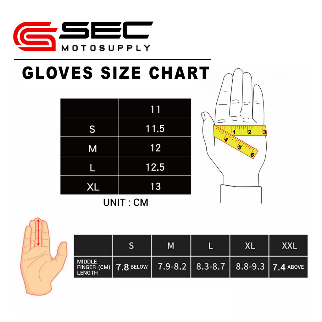 SEC Nomad Riding Gloves for Motorcycle (M-XL) | Shopee Philippines