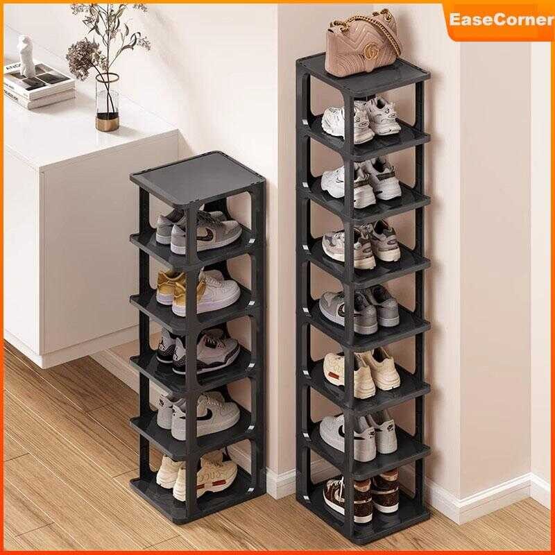 Multi-Layer Shoe Rack Organizer DIY Stackable Storage Space Saving 9 ...