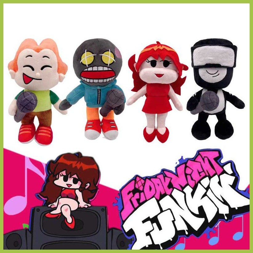 Friday Night Funkin Plush Toy FNF Whitty and Boyfriend Lemon Demon ...