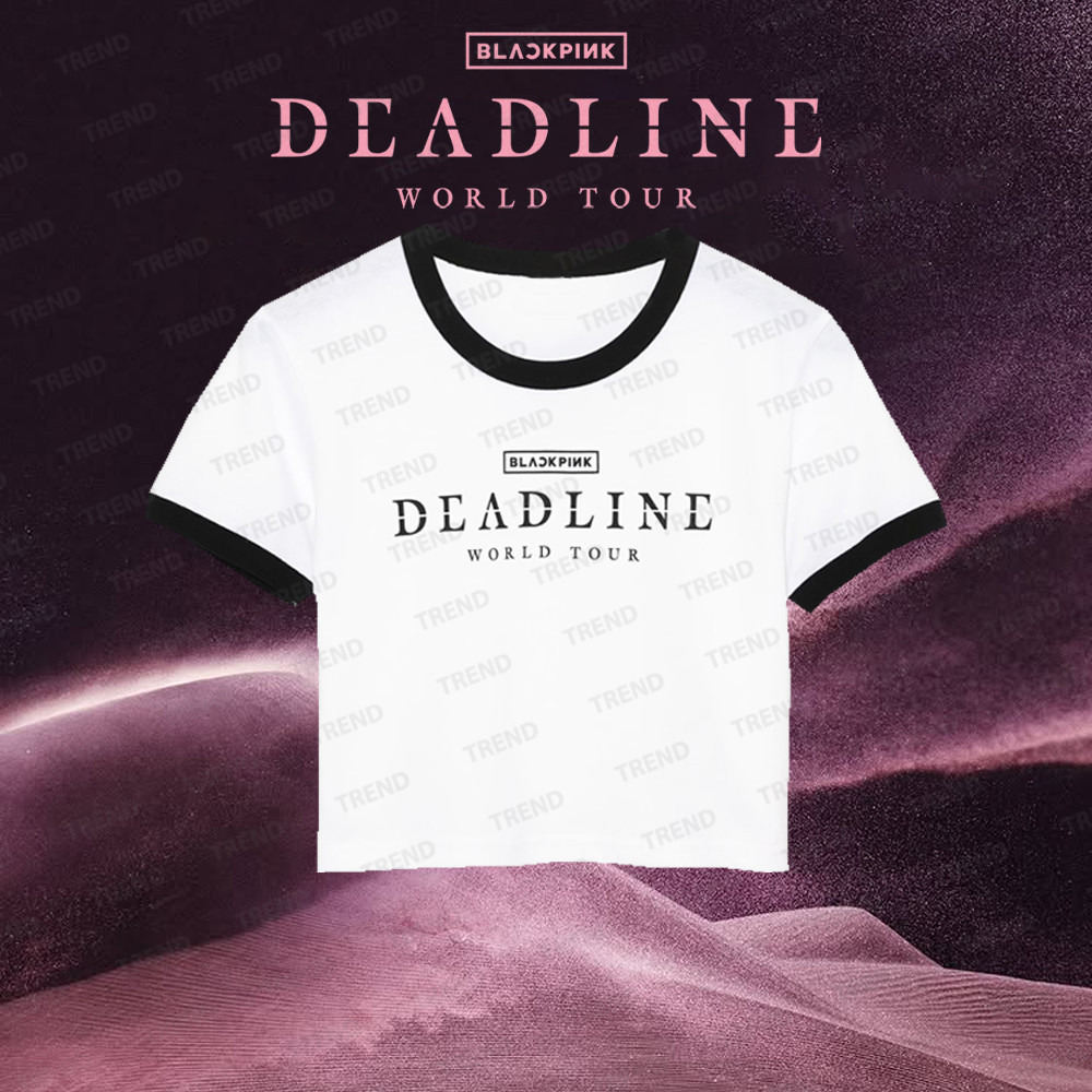 KPOP BLACKPINK 2025 DEADLINE WORLD TOUR Merch Cotton Crop T-shirt ...
