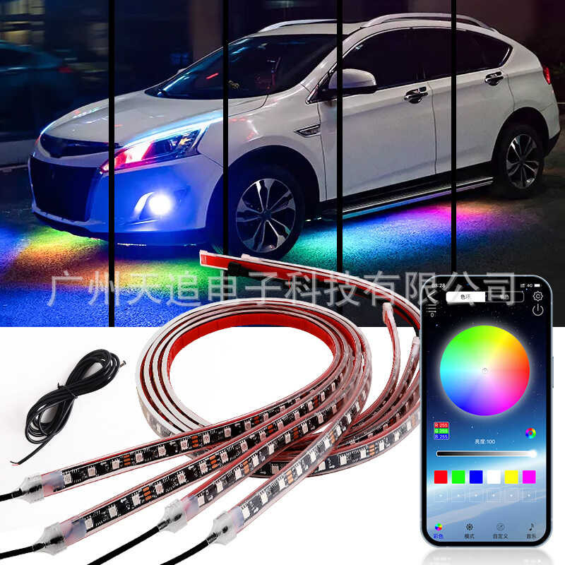 W Tianzhui Auto Colorful App Chassis Atmosphere LED Music Bluetooth ...