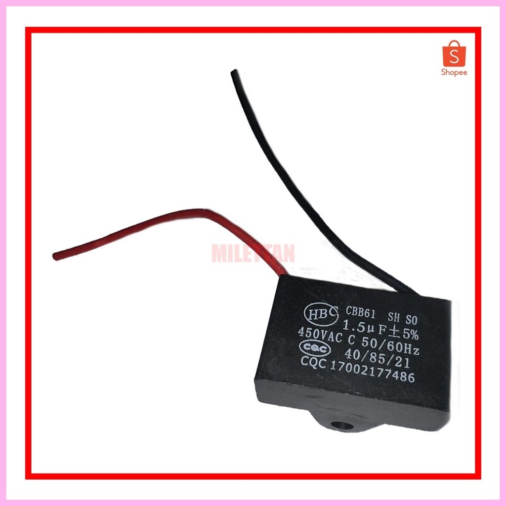 Square Capacitor / Electric Fan Capacitor 1.5uf 450v | Shopee Philippines
