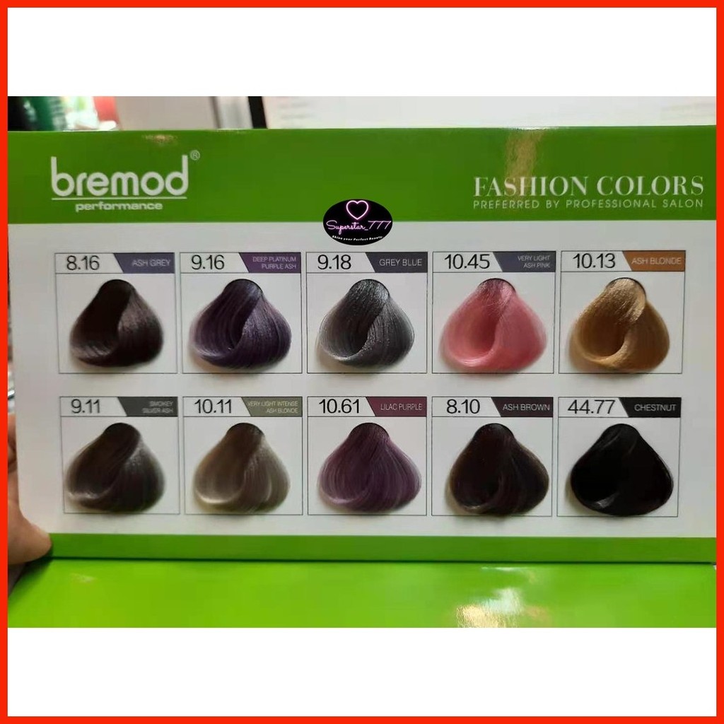 ۞ Bremod Ashley Colisi Hair Color Chart | Shopee Philippines