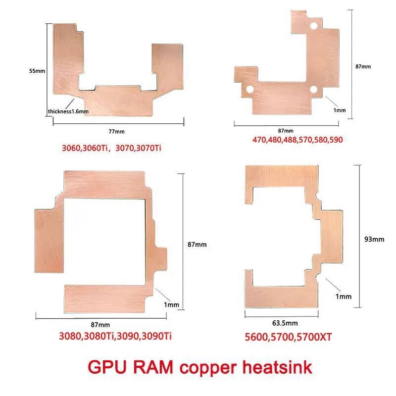 Radiator RAM Memory Heatsink Copper Miner RTX 3060 3070 3080 3090 / ...