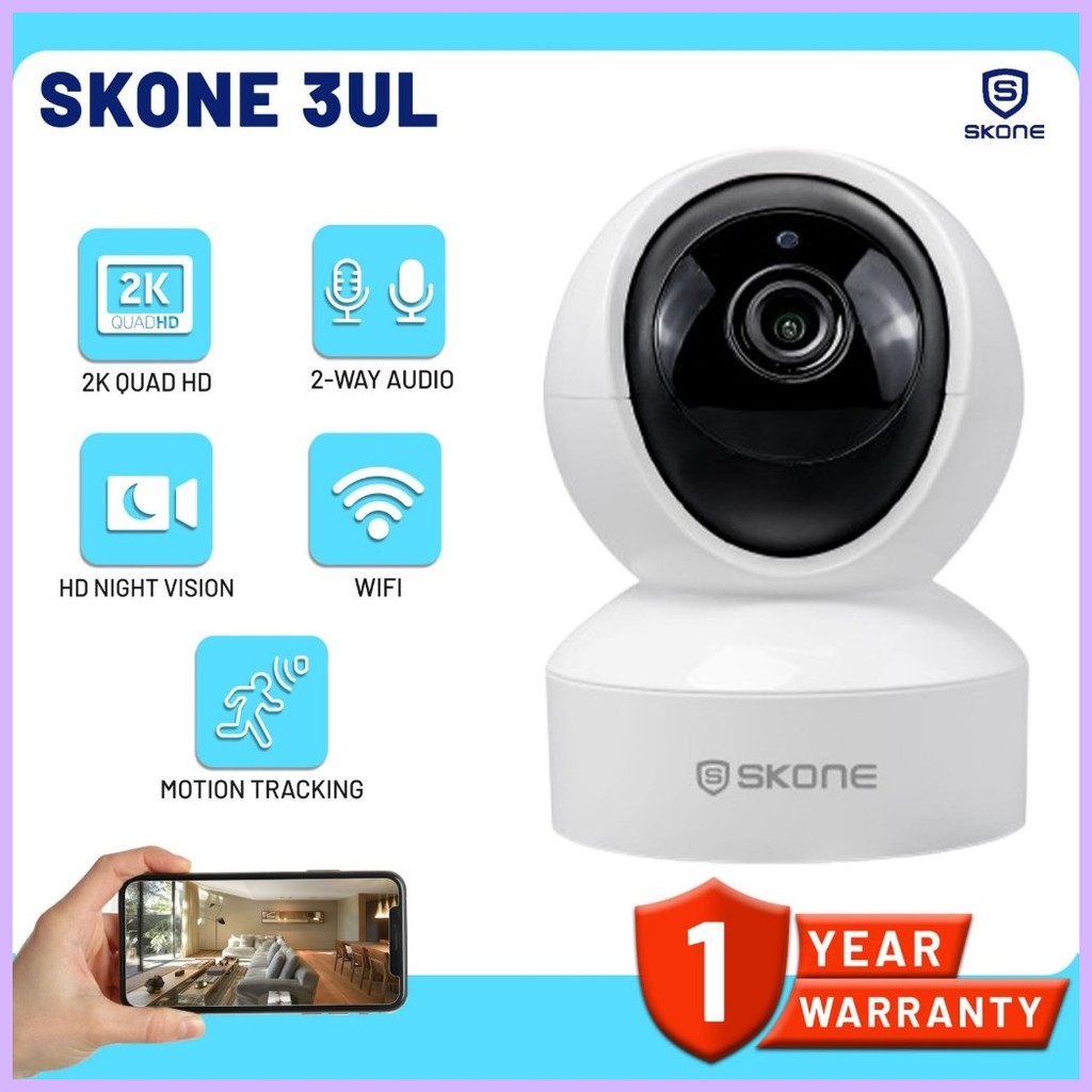 ♥ CCTV IP Camera 3MP Full HD 2K Smart Security WiFi Auto Track Wireless ...