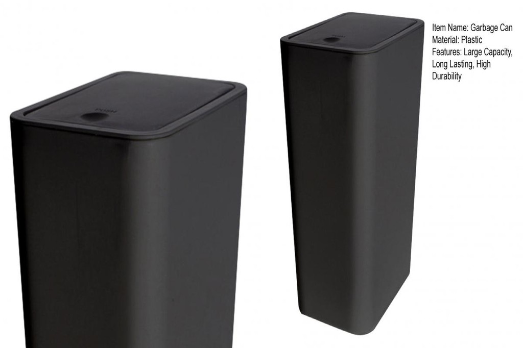 (New) Garbage Compact Trash Modern Press Top Bathroom Trash Durable ...