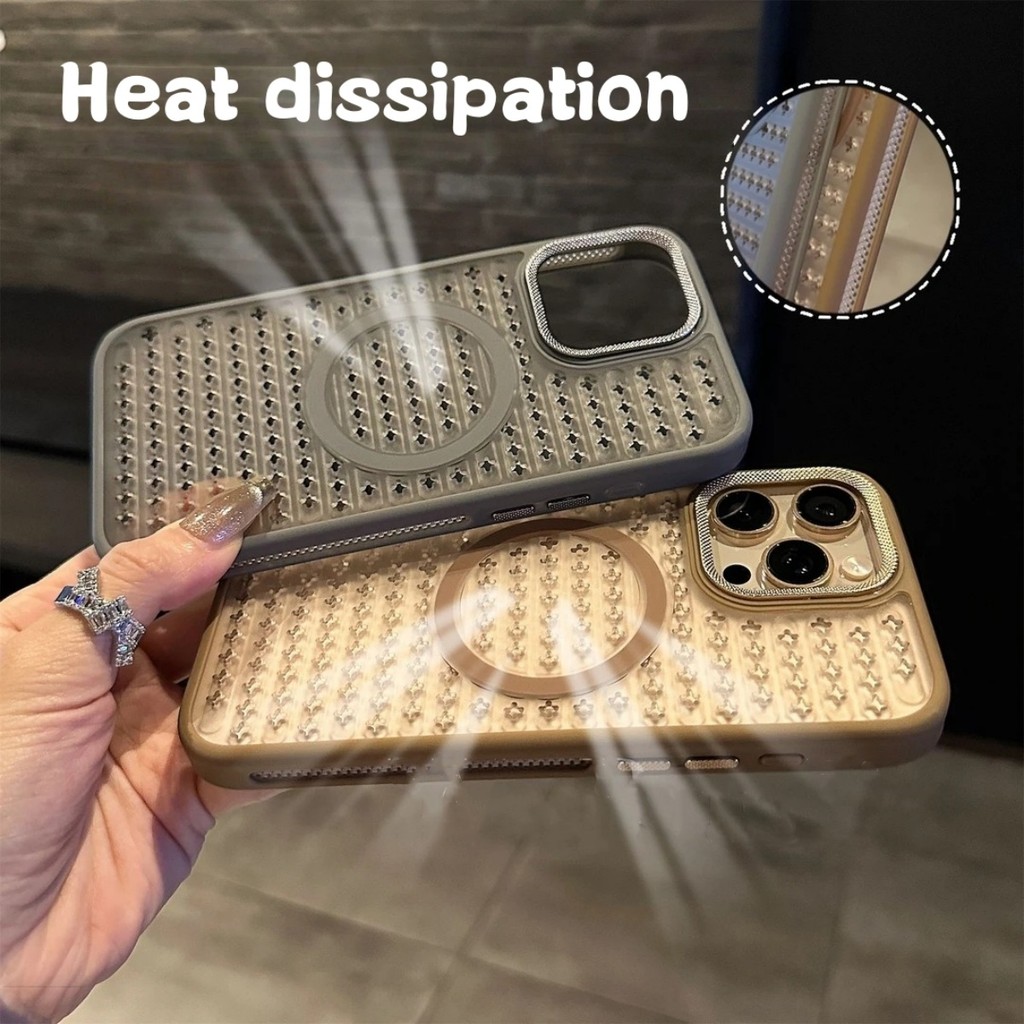 Casing Cooling phone case For iPhone 16 15 14 13 12 11 Pro Max hard ...