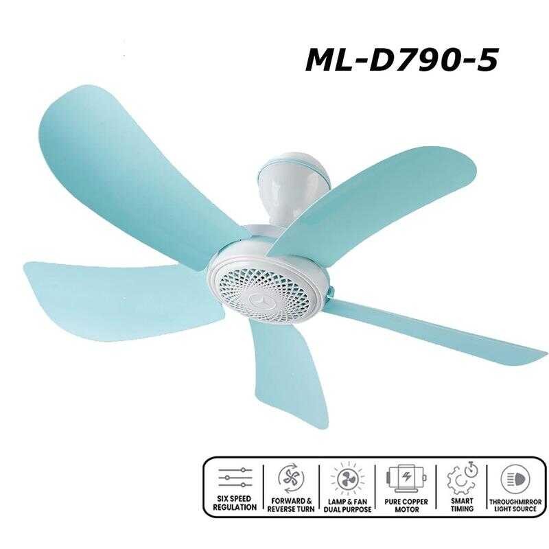 Ml-D790-5 Portable Big 5 Blade Fan Electric Ceiling Fan Large Ceiling ...