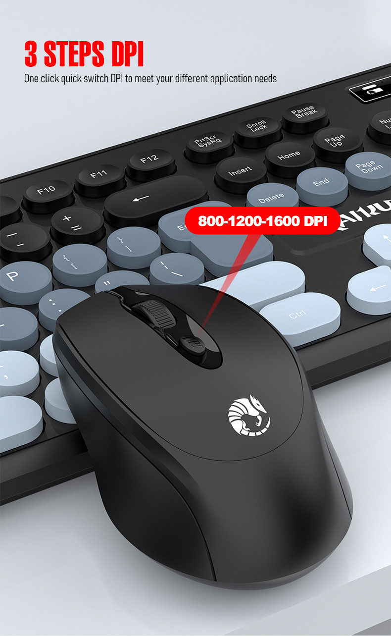 Zeus x Raiku R901 2.4G Wireless Keyboard & Mouse Combo - Colorful ...