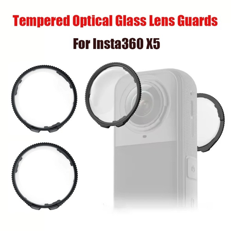Glass Lens Guards For Insta360 X5 Tempered glass Scratch-resistant Lens ...