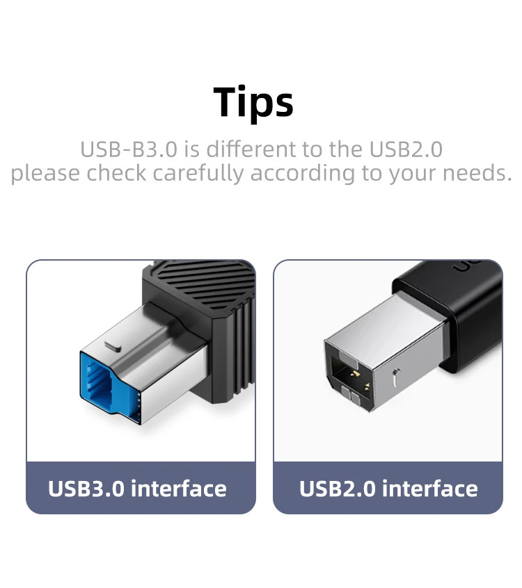 USB 3.0 Printer Adapter USB B Male to Female Type C Printer Adapter ...