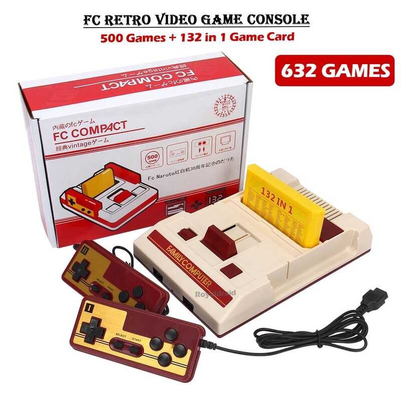 8 3 3 Bit Video Game Console Built In 500 Classic Games Family Computer ...