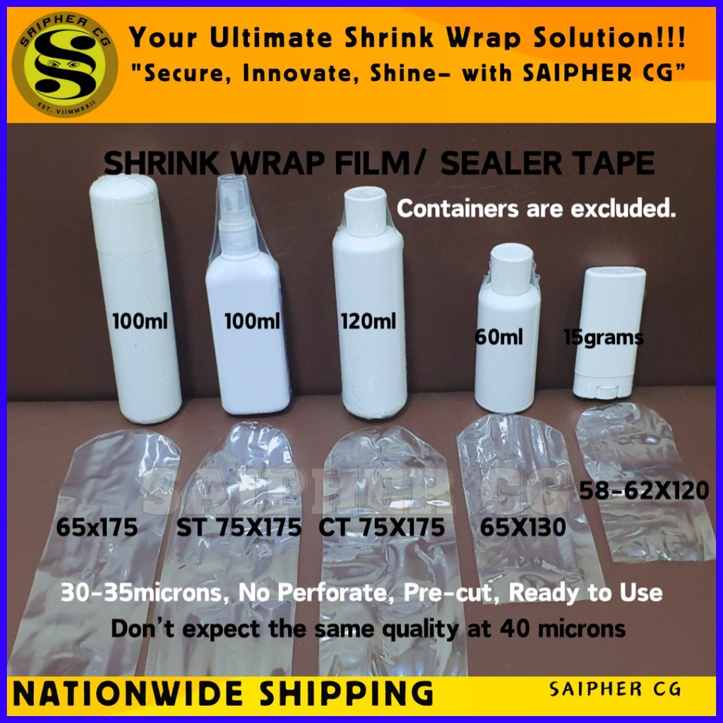 Shrink Wrap Plastic Packaging /Shrinkable Plastic Sealer Tape for ...