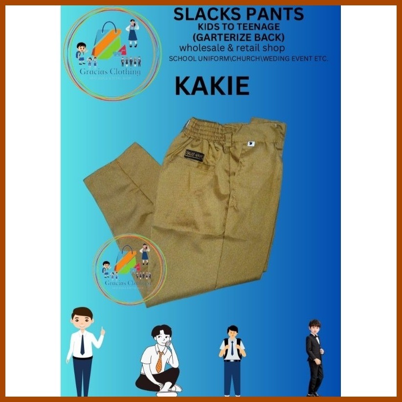 KAKIE SCHOOL UNIFORM GARTERIZE SLACKS PANTS SCHOOL UNIFORM ATTIRE ...
