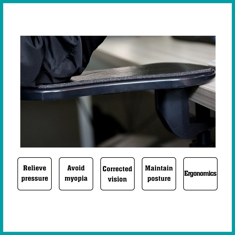 ↂ Rotating Computer Arm Rest Pad Ergonomic Adjustable PC Wrist Rest ...