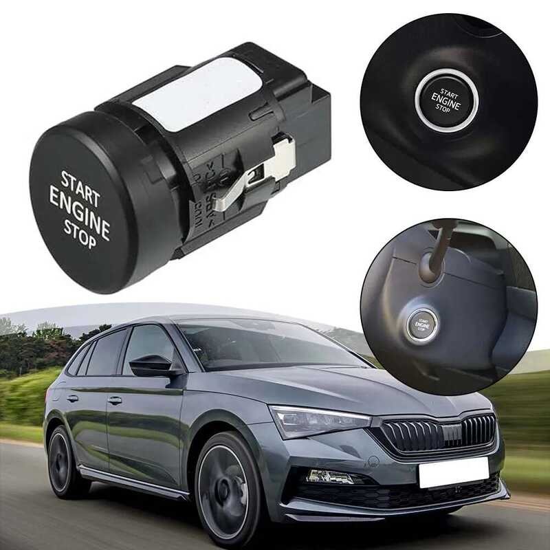 Auto Control Module Part Ignition Switch Car Engine Black Start Stop ...