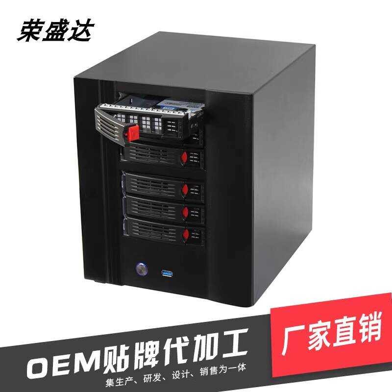 Mini Server Hot-Swappable 6-Bay NAS Case With 250W Power Ply Mini ITX ...