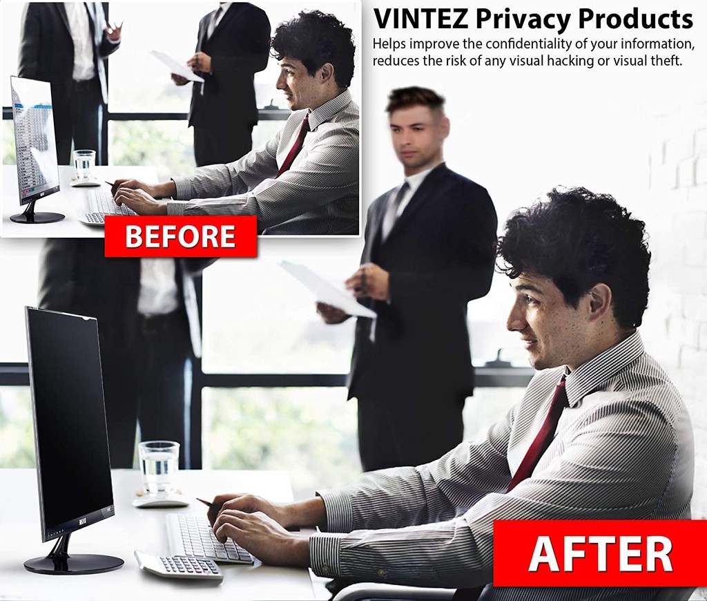 28° Privacy Screen Protector Filter For 11.6"-24" Standard Monitors ...