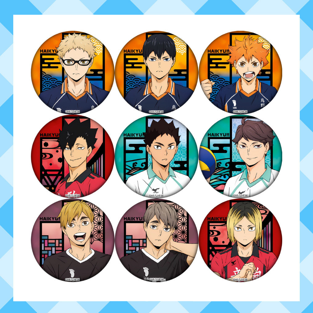 Anime Haikyuu!! Badge Shoyo Kenma 44mm Tinplate Brooch Anime ...