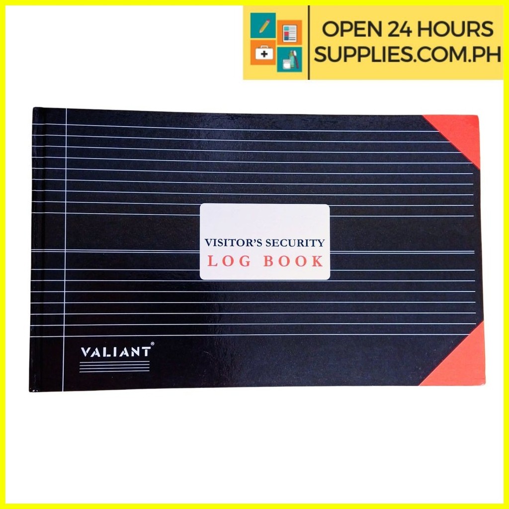 Visitor's Security Logbook (Valiant) 300 pages | Shopee Philippines
