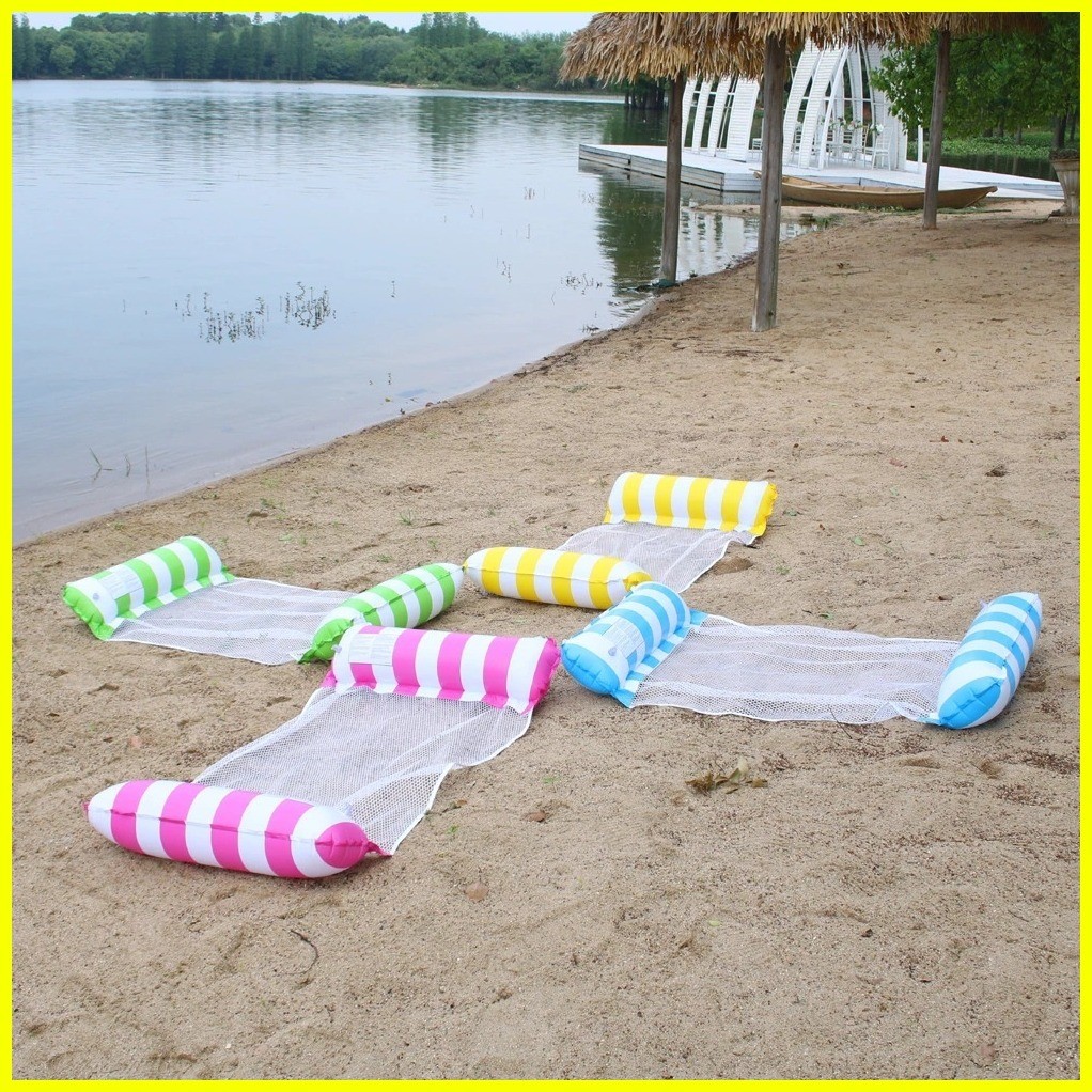 Inflatable Floating Bed Foldable Inflatable Pool Floats Hammock ...