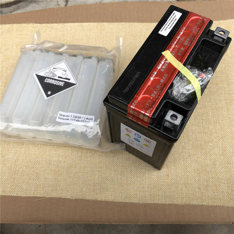 250T-AV Scooter Dayang Motorcycle Rui DY300T/-A Battery 12Ah Electrolyte Maintenance-Free Power ...