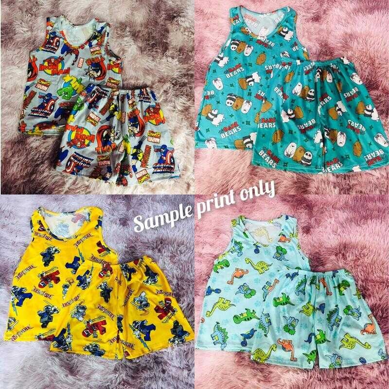 Boys' Dtc-1 PAIR Sando And Short Terno(Random Color Design) | Shopee ...