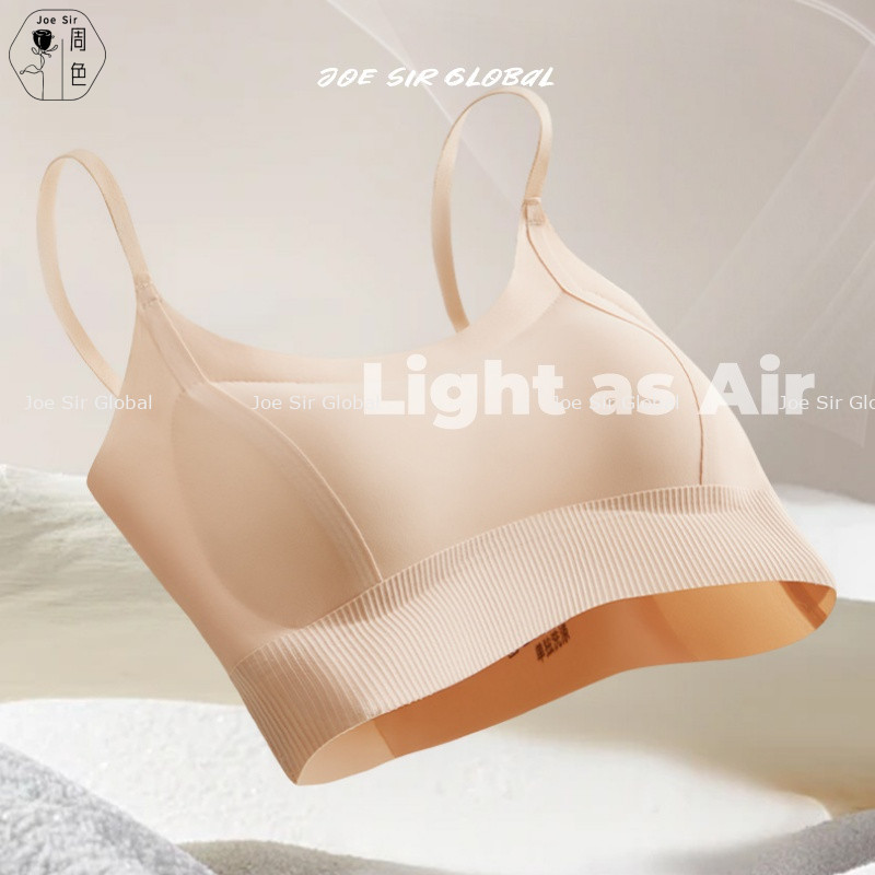 Joe Sir 2PCS Seamless Bra Cross Back Invisible Bras in Foundation Skin ...