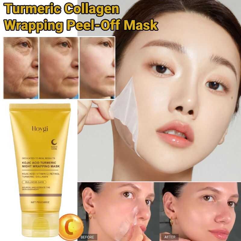 Turmeric Collagen Wrapping Peel-Off Mask Soothing Hydrating ...