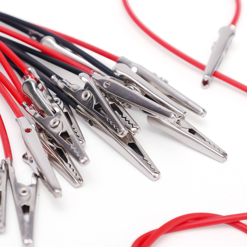 10Pcs Creative Double Ended Conductive Crocodile Clamp - Circuit ...