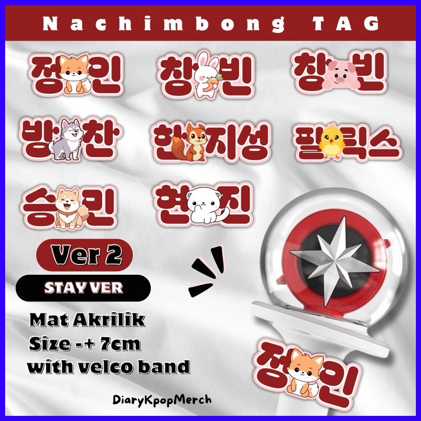 Stray kids Lightstick Name Tag / Nachimbong Decoration Nametag / deco Lightstick | Shopee ...