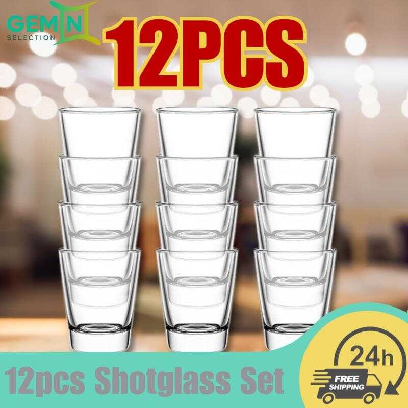 12Pcs Set Of High Quality Shot Glass – Durable, Classic Design, Ideal ...
