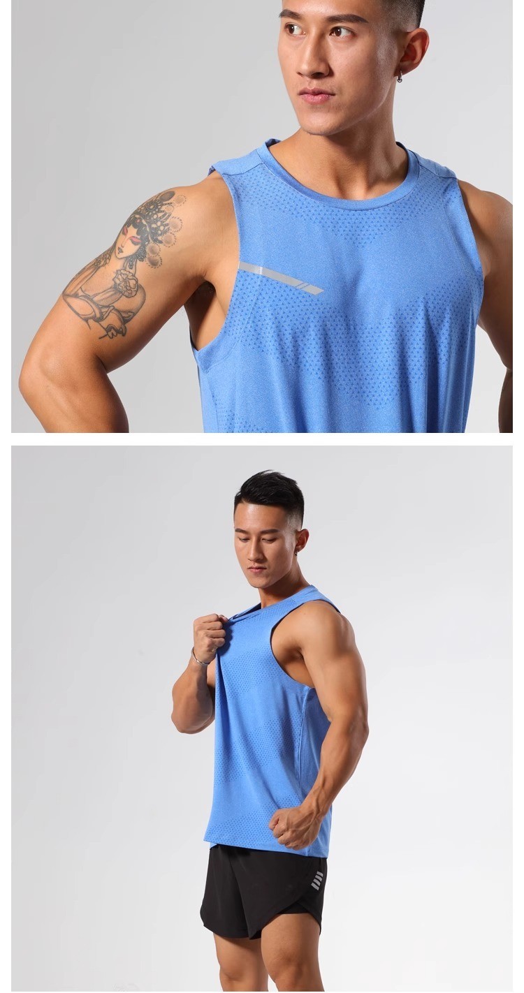 Ice Silk Quick-Dry Outdoor Sports Sando for Men Breathable Gym Running ...