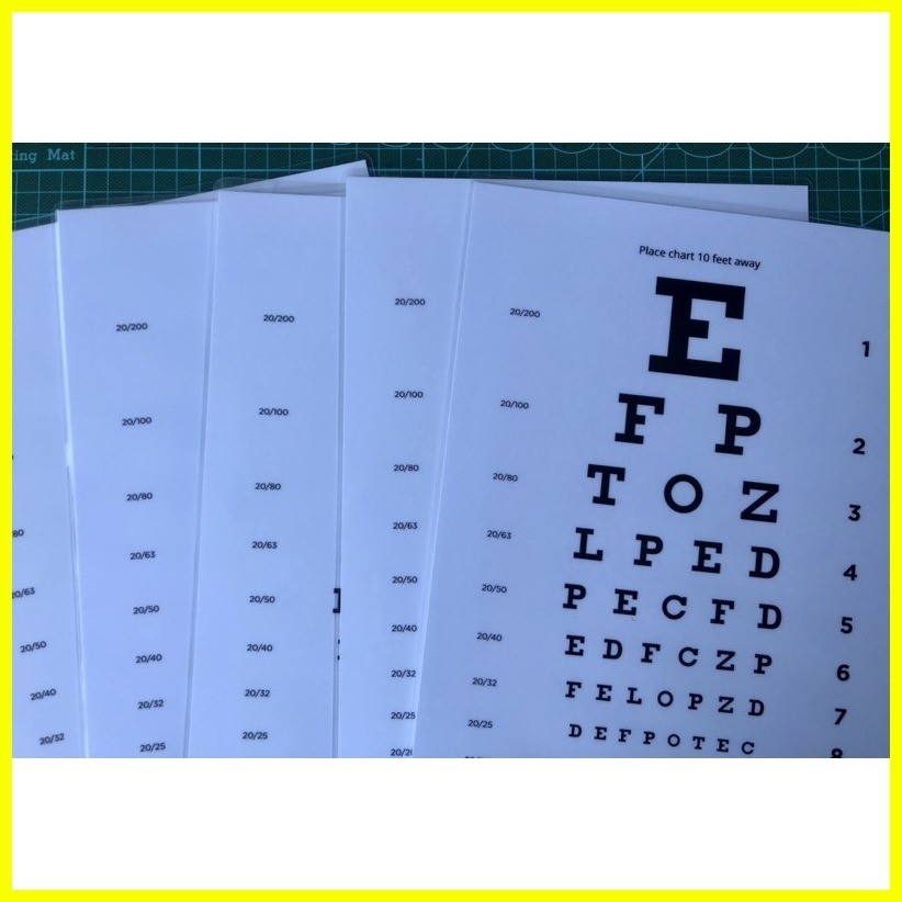 Snellen eye chart || maktub_flashcards | Shopee Philippines